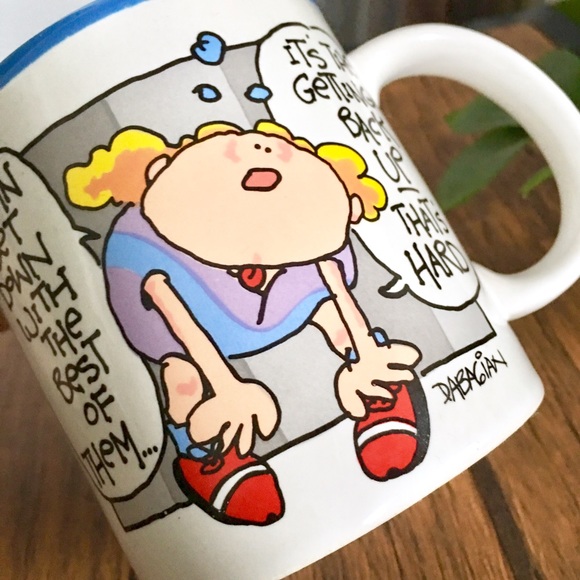 Vintage | Dining | 987 Vintage Dabagian Mug Shots Comic Cartoon Cup ...